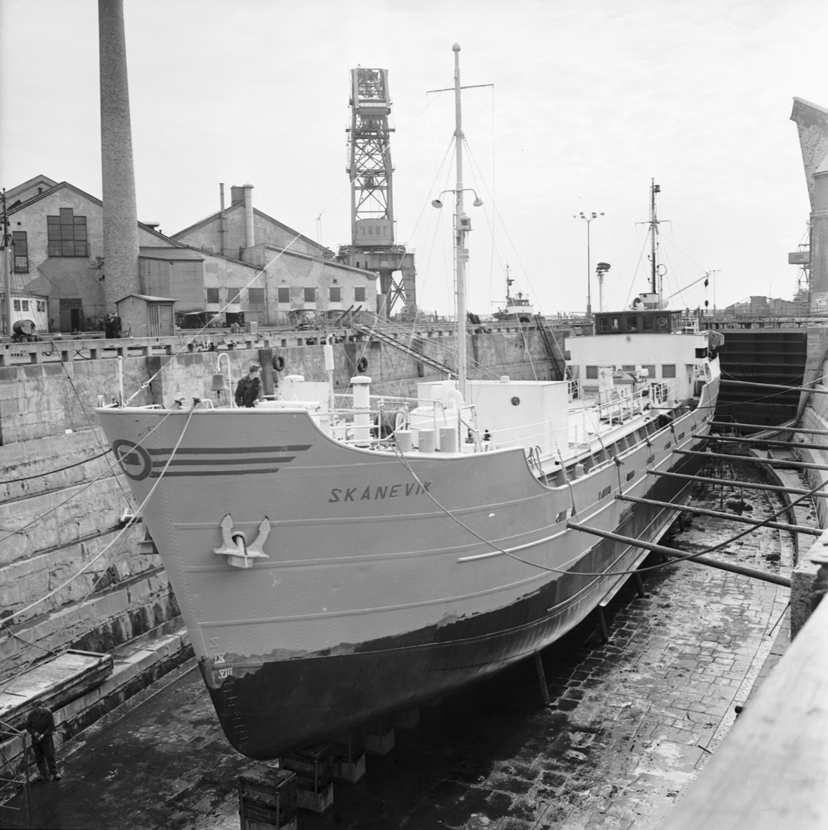 Skanevik i docka 4 och 5 - Marinmuseum / DigitaltMuseum