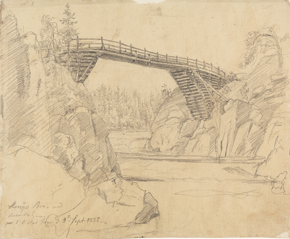 Hauge bro [Tegning] - Nasjonalmuseet, billedkunstsamlingene ...