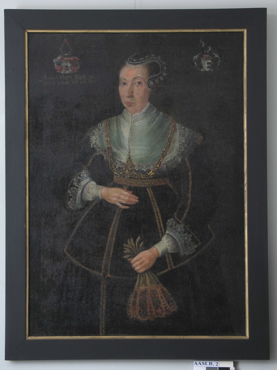 Oljemaleri, portrett, innr, Maren Mogensdtr. Kruse - Aust-Agder museum ...