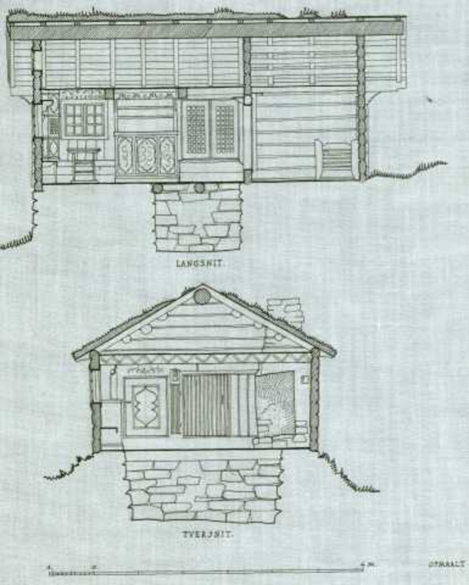 Tegning - Norsk Folkemuseum / DigitaltMuseum