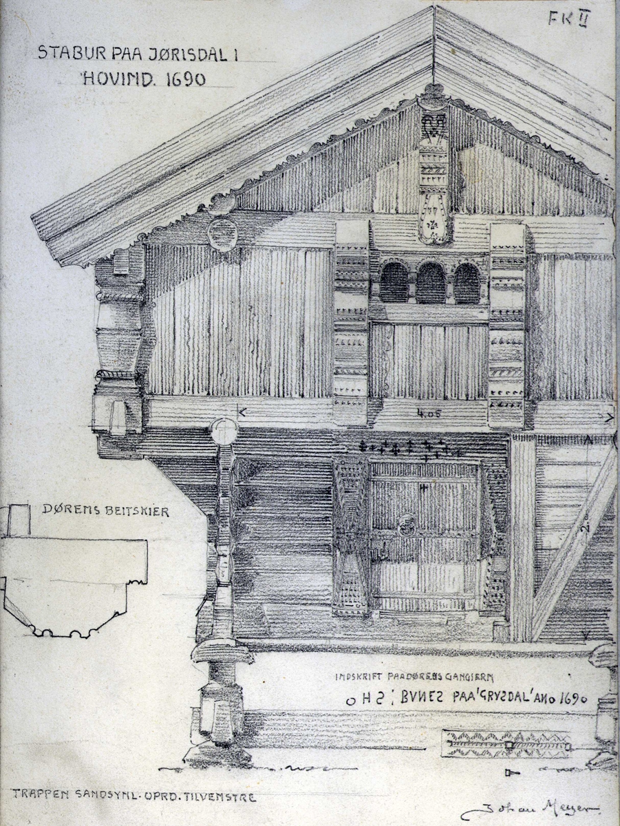 Tegning - Norsk Folkemuseum / DigitaltMuseum