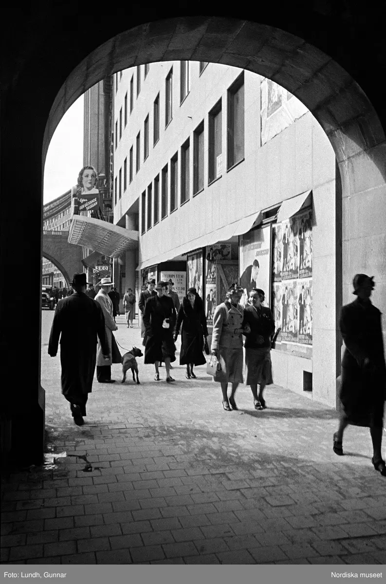 Kungsgatan, Stockholm. - Nordiska museet / DigitaltMuseum
