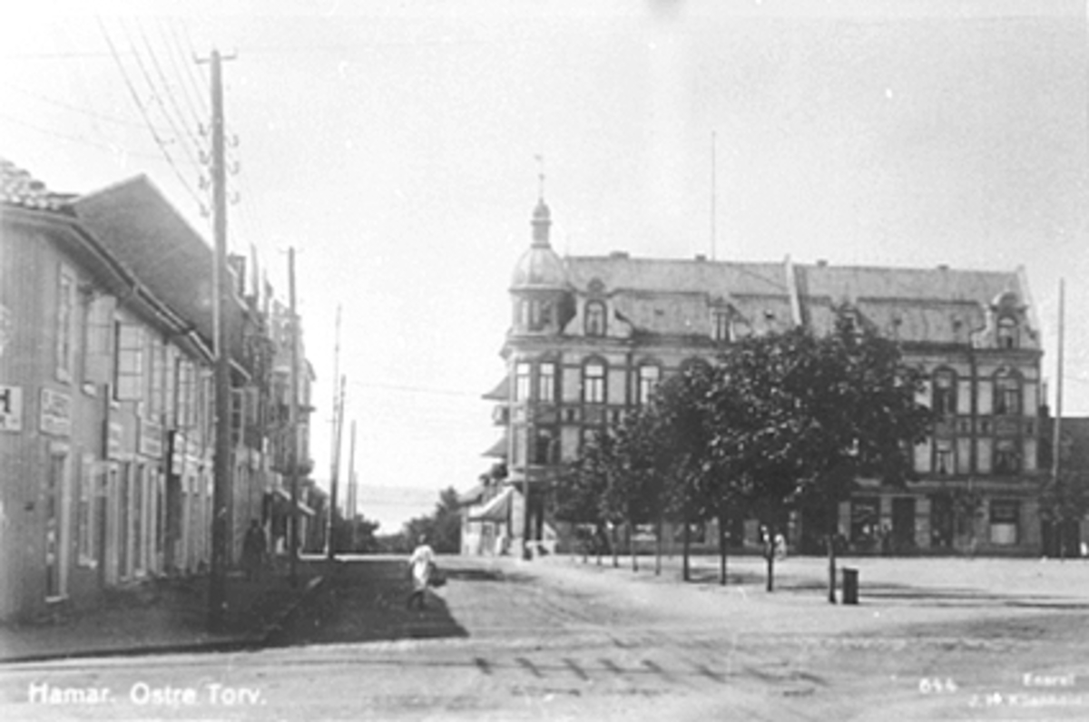 Postkort, Hamar, Østre Torg, Vangsvegen, Granerudgården, - Anno ...